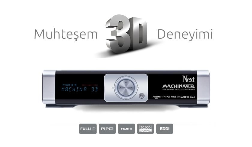 next-machina-3d-uydu-alicisi - UyduMarket | Uydu Alıcıları, Antenler ve ...