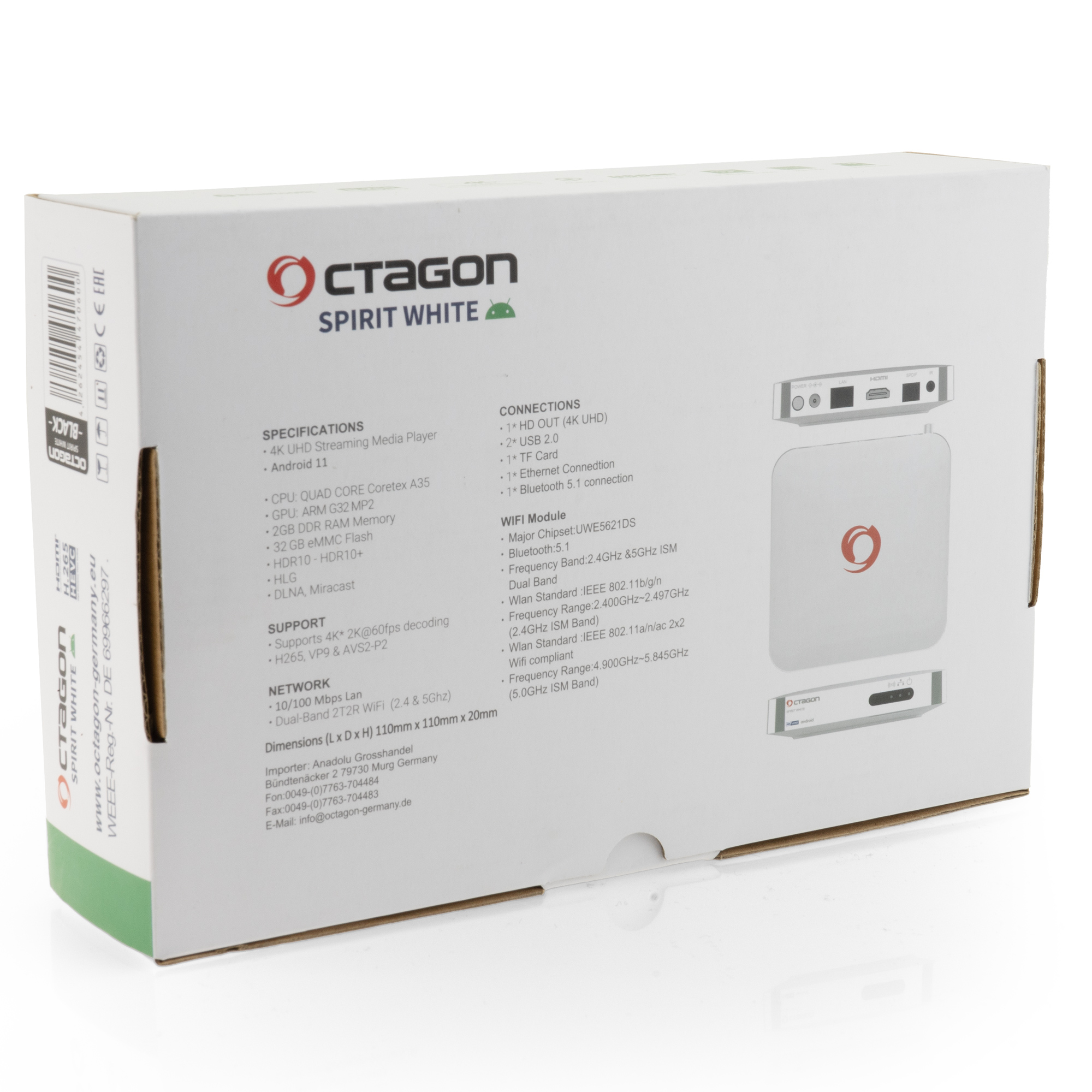 octagon-spirit-white-4k-uhd-android-tv-box - UyduMarket | Uydu ...